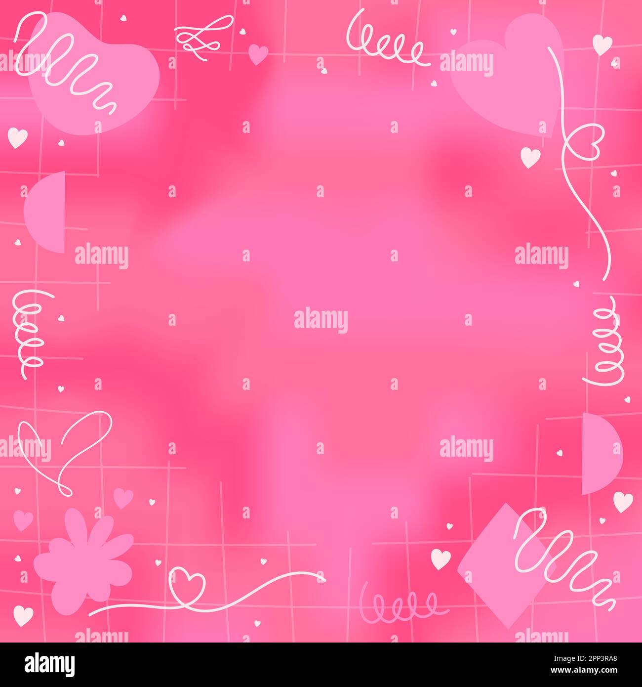 Pink romantic blurry Mesh Gradient Abstract Square Banner Background ...