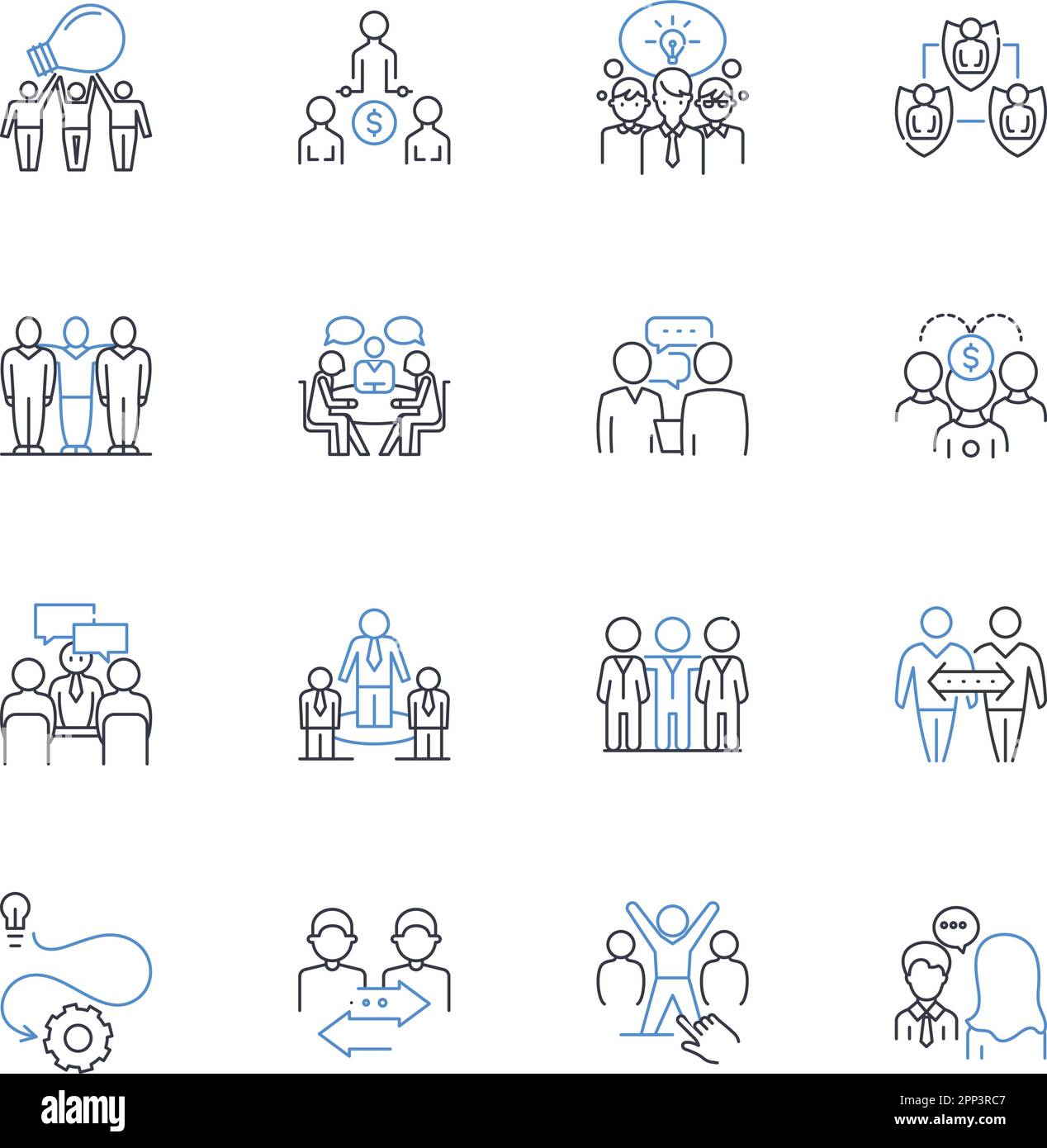 Trade labor line icons collection. Apprenticeship, Electrician ...