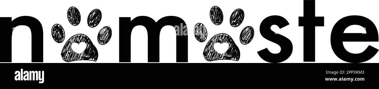 Paws prints pattern Black and White Stock Photos & Images - Alamy