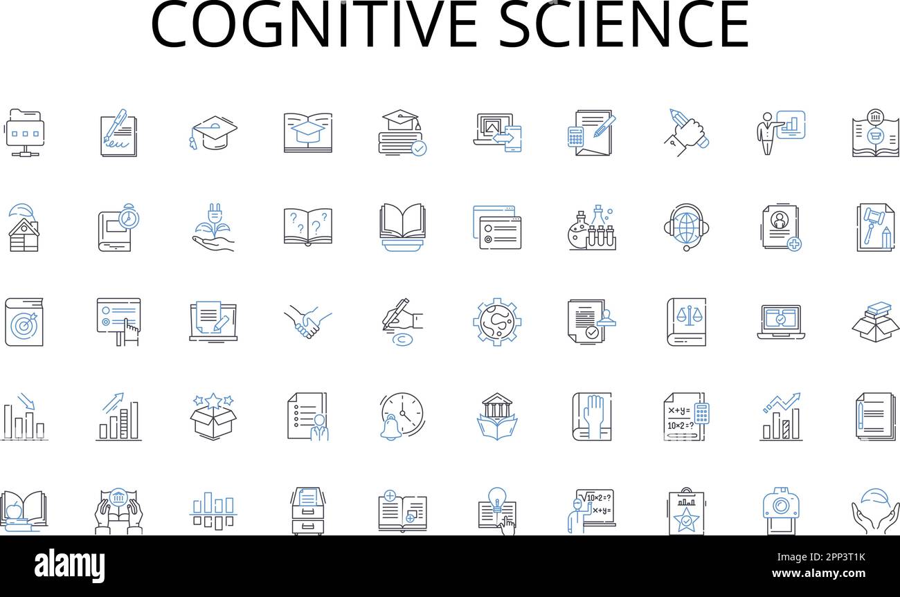 Cognitive science line icons collection. Success, Effectiveness ...