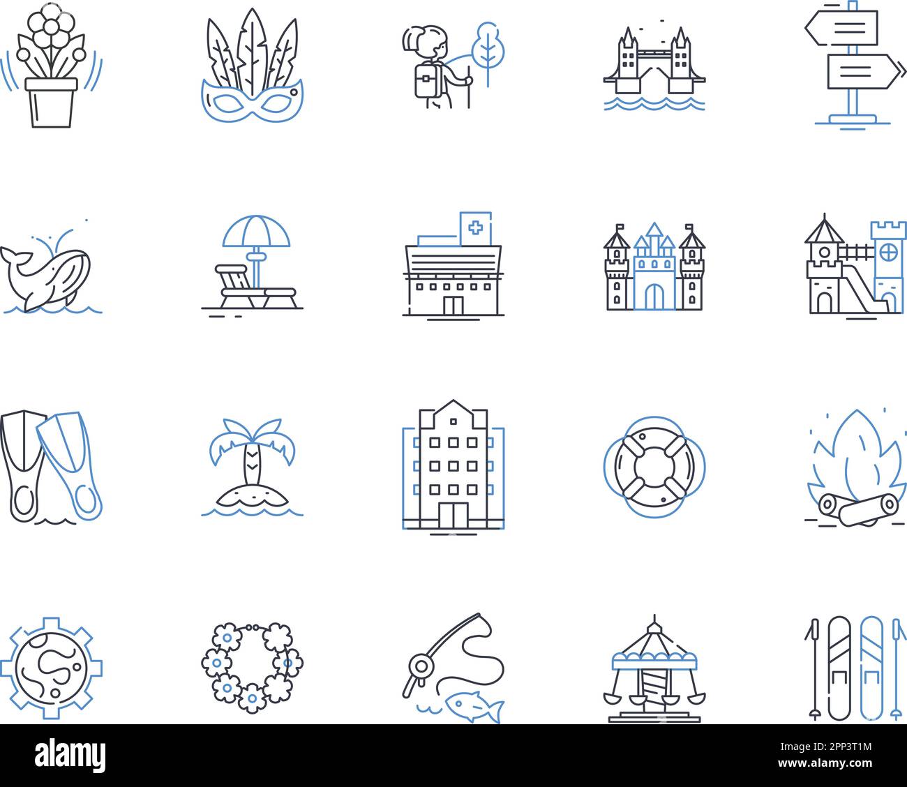 Escape company line icons collection. Adventure, Puzzle, Mystery ...