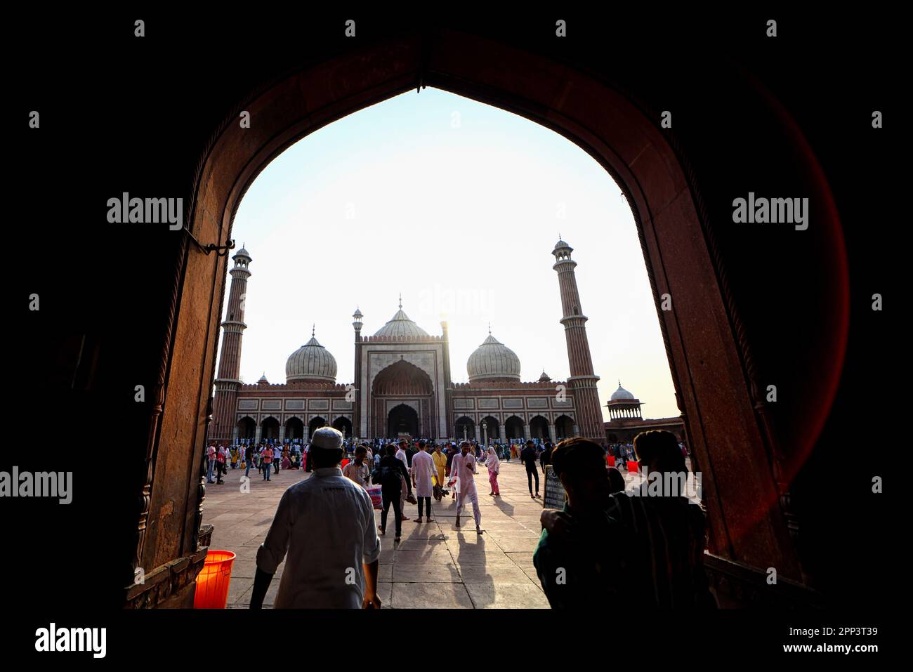 People seen entering at Jama Masjid to offer prayer and break their ...