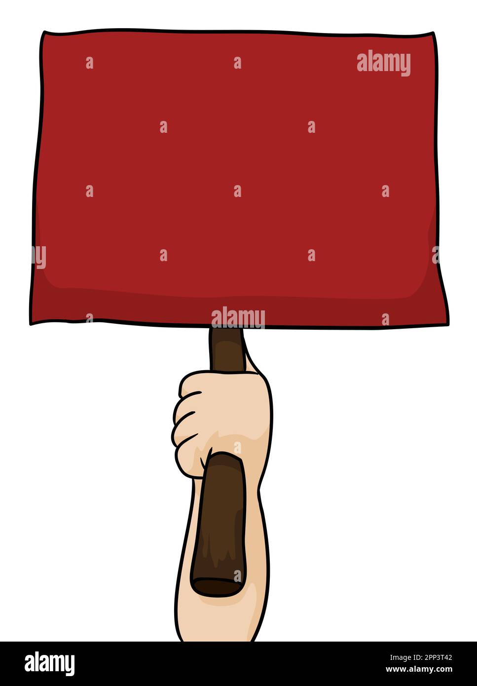 Hand held placard Stock Vector Images - Alamy