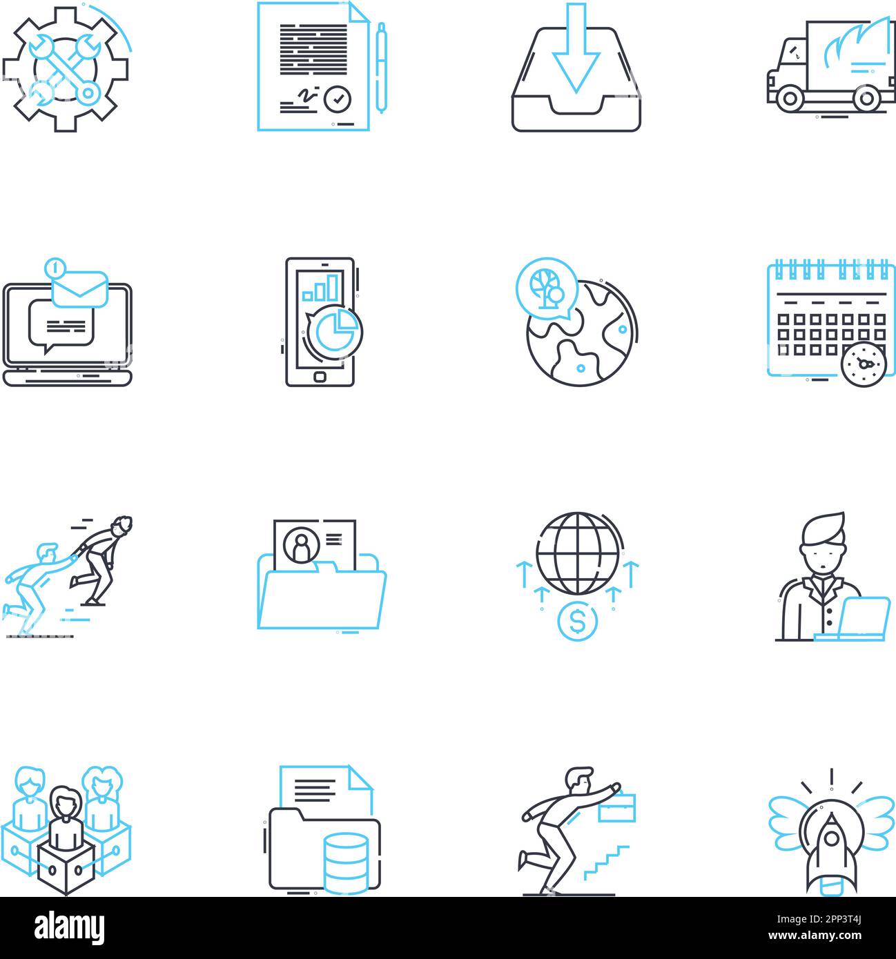 Shopping center linear icons set. Mall, Retail, Storefront, Boutiques ...