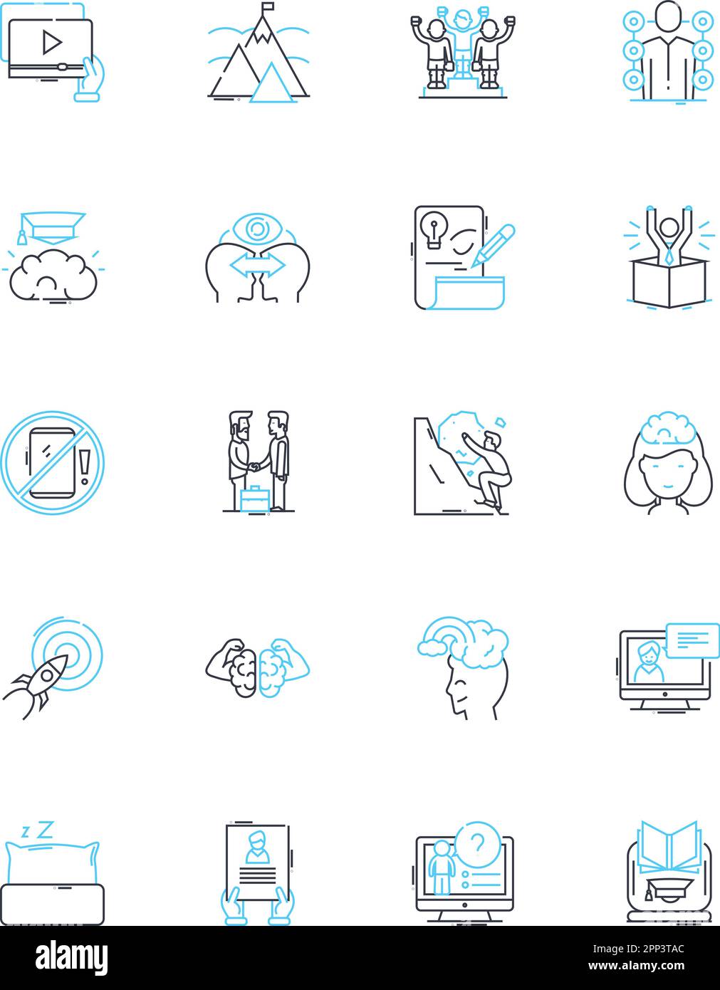 Creativity and innovation linear icons set. Imagination, Ingenuity ...