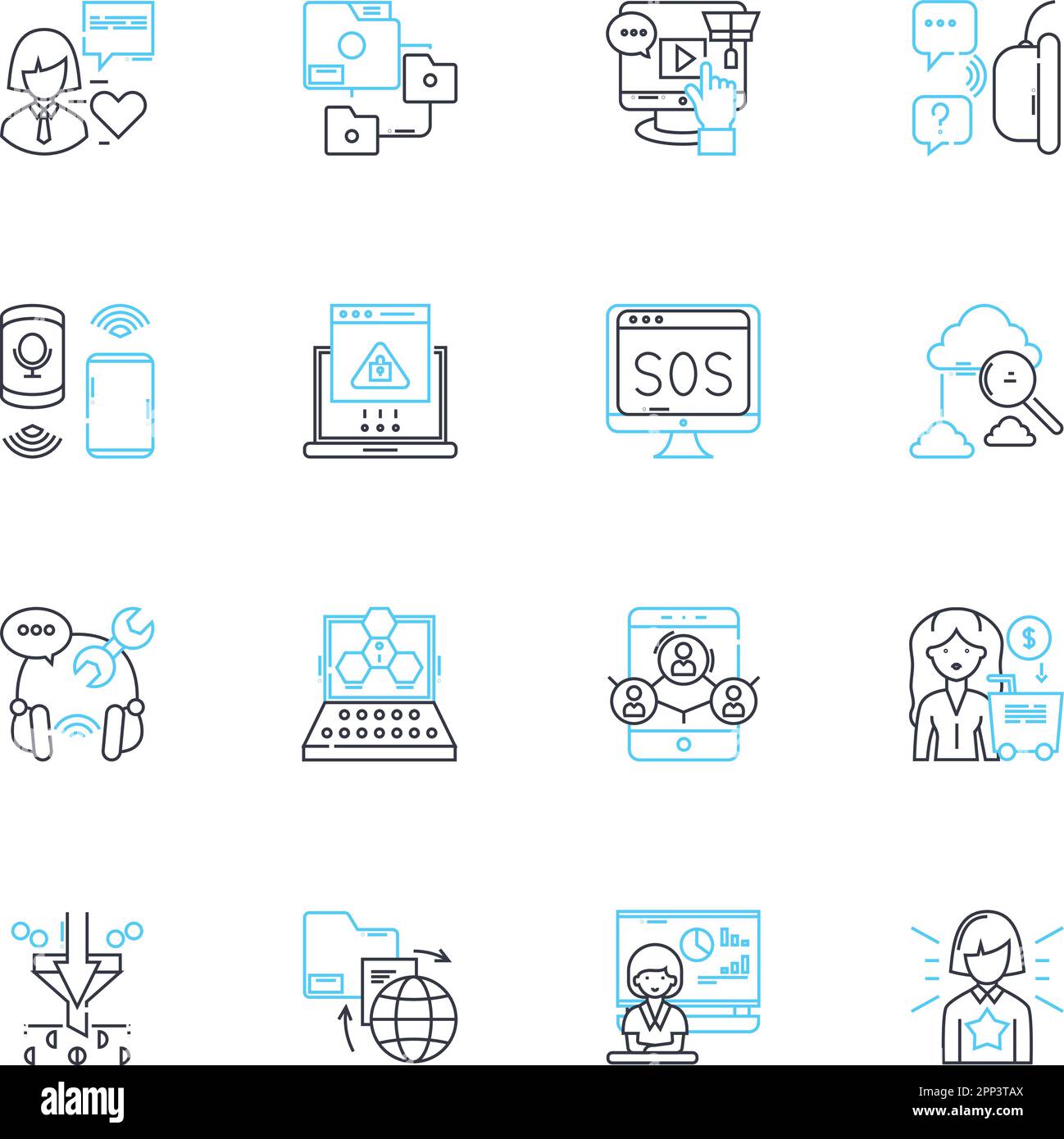 Financial management linear icons set. Budgeting, Investing, Taxation ... Financial management linear icons set. Budgeting, Investing, Taxation ...