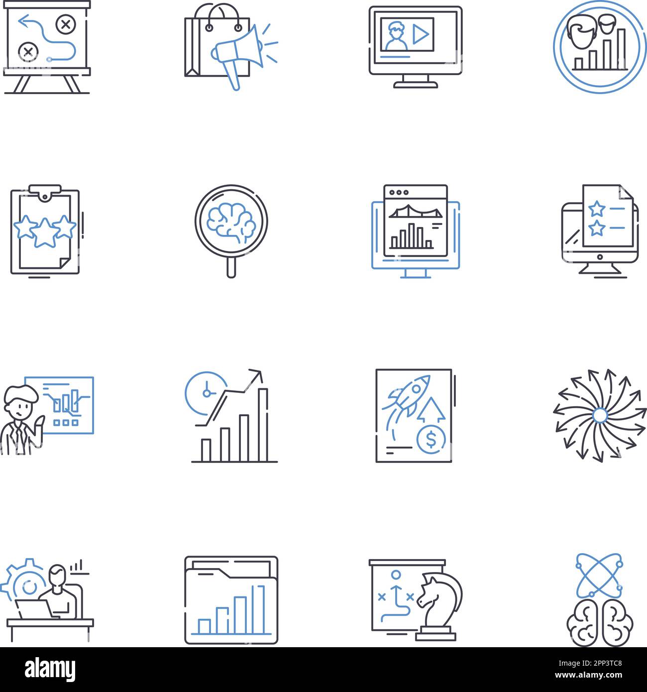 Corporate culture line icons collection. Values, Diversity, Ethos ...