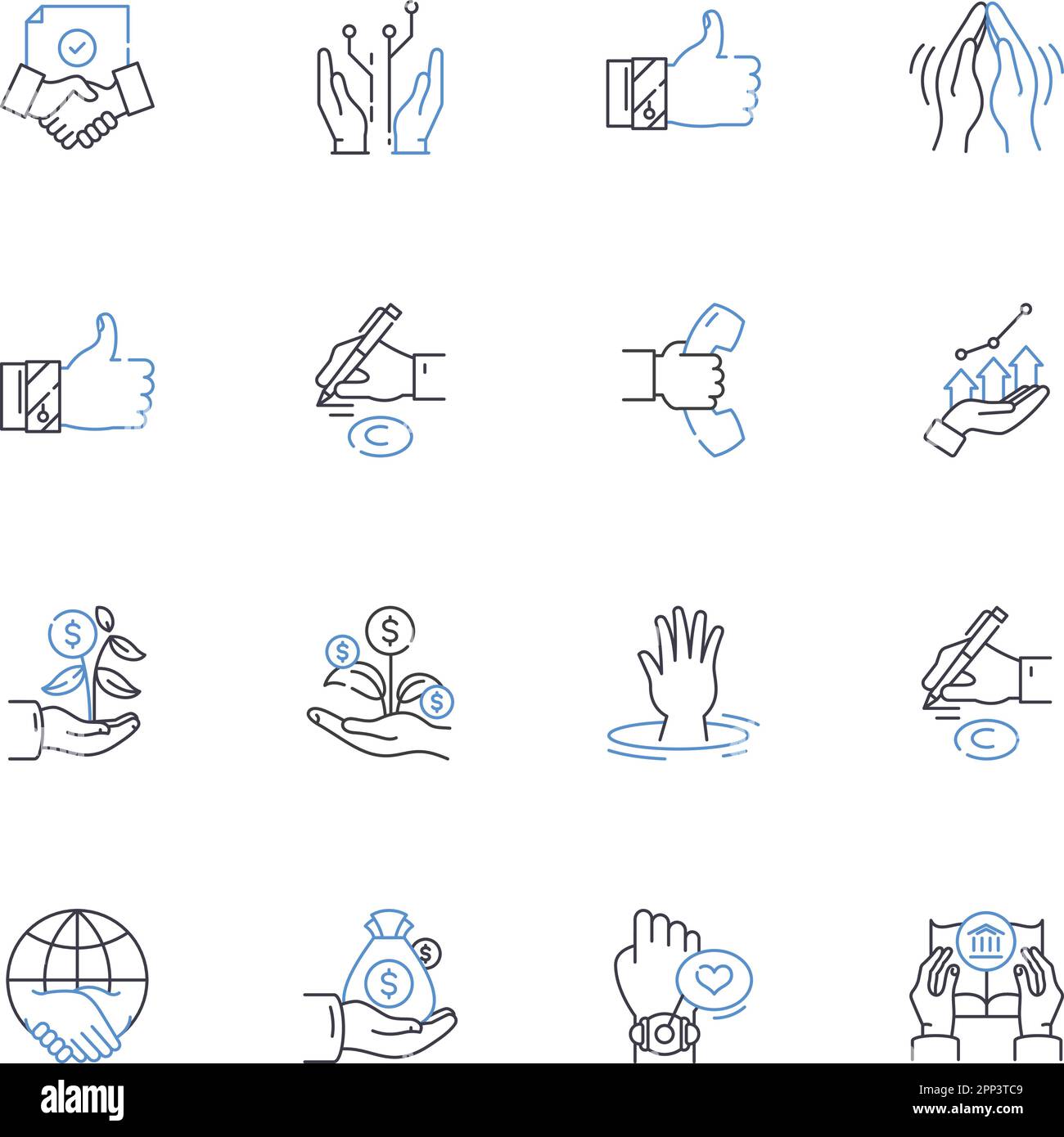 Scaling up line icons collection. Expansion, Growth, Development ...