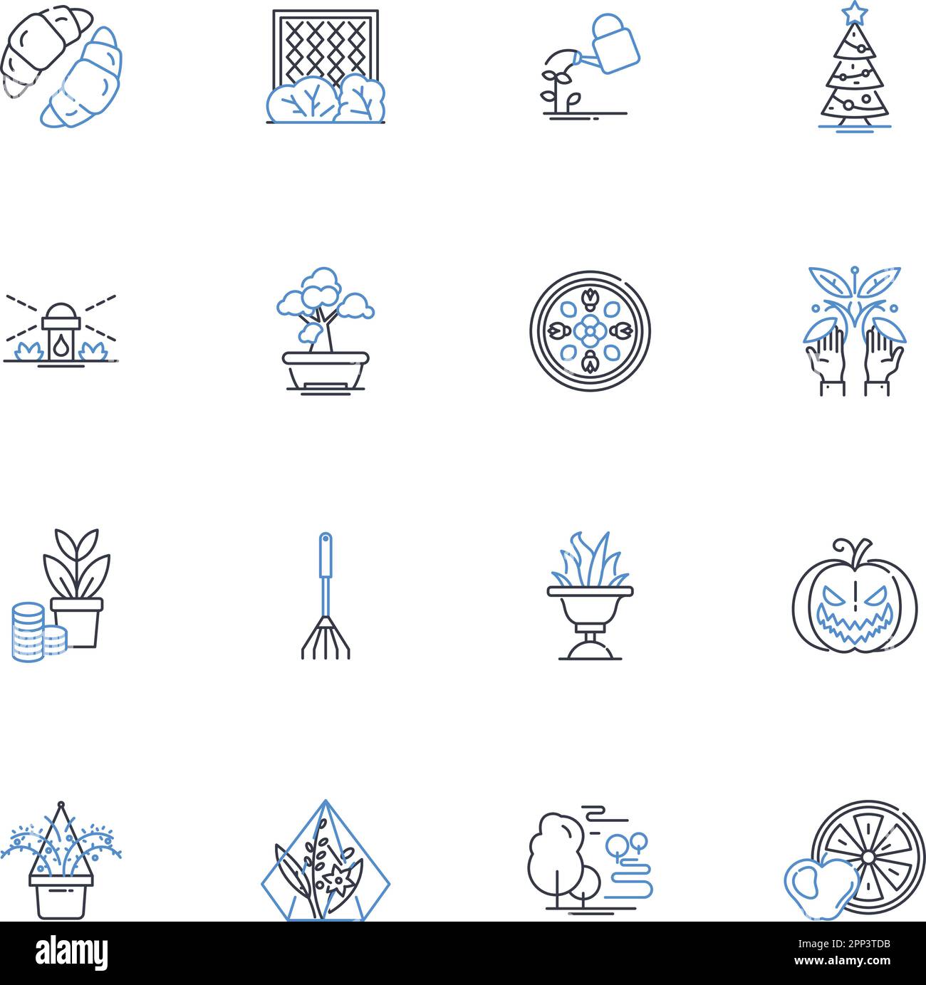 Plant Science line icons collection. Photosynthesis, Chloroplasts ...