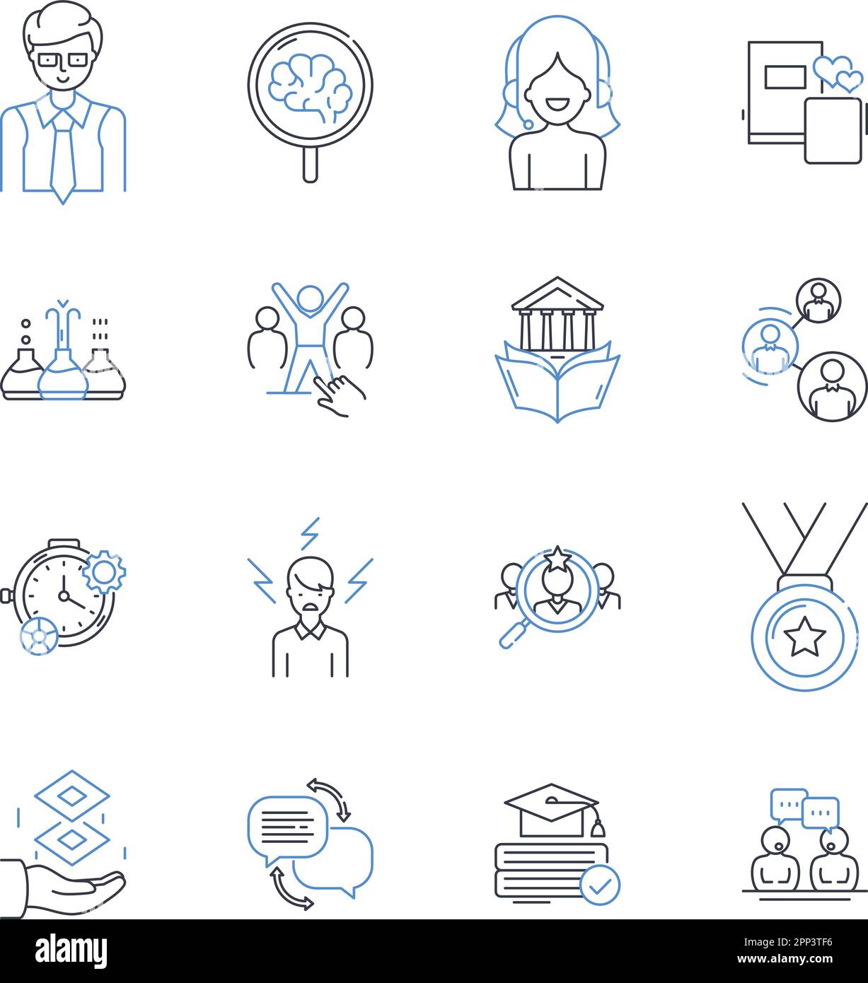 Motivational programs line icons collection. Inspiration, Empowerment ...