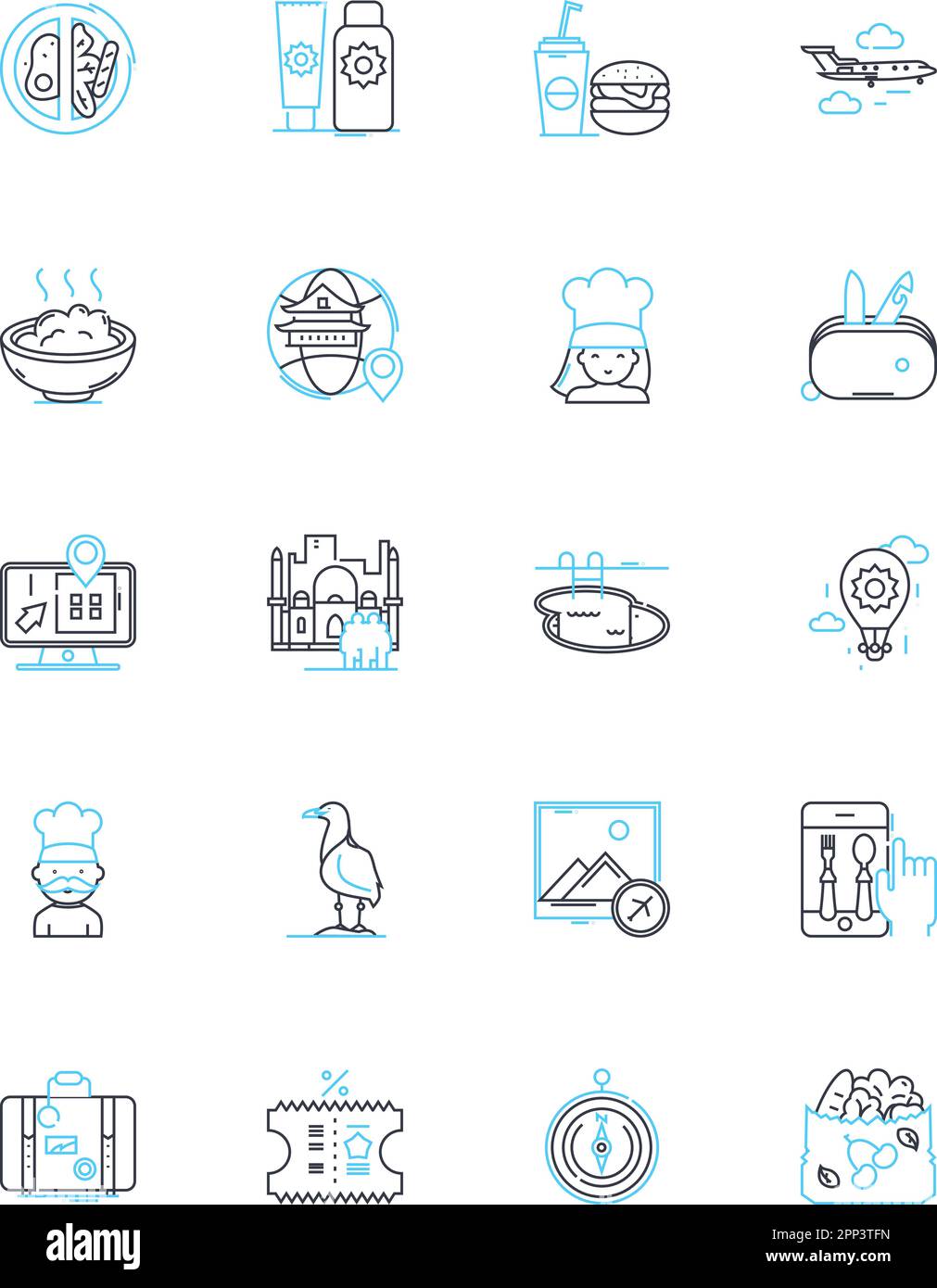 Specialty linear icons set. Gourmet, Boutique, Artisan, Craftsmanship ...