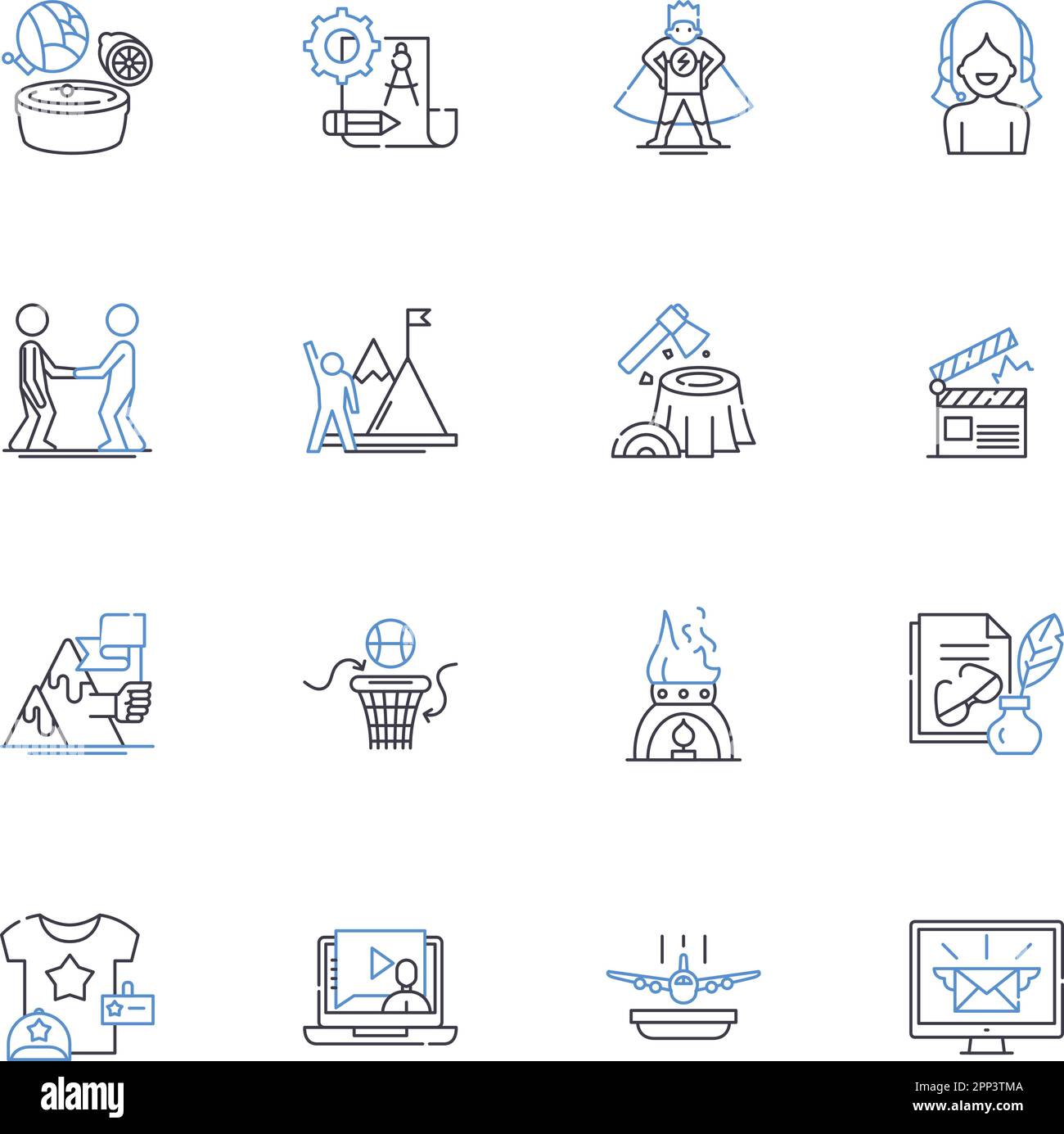 Experience enabler line icons collection. Empowerment, Enablement ...