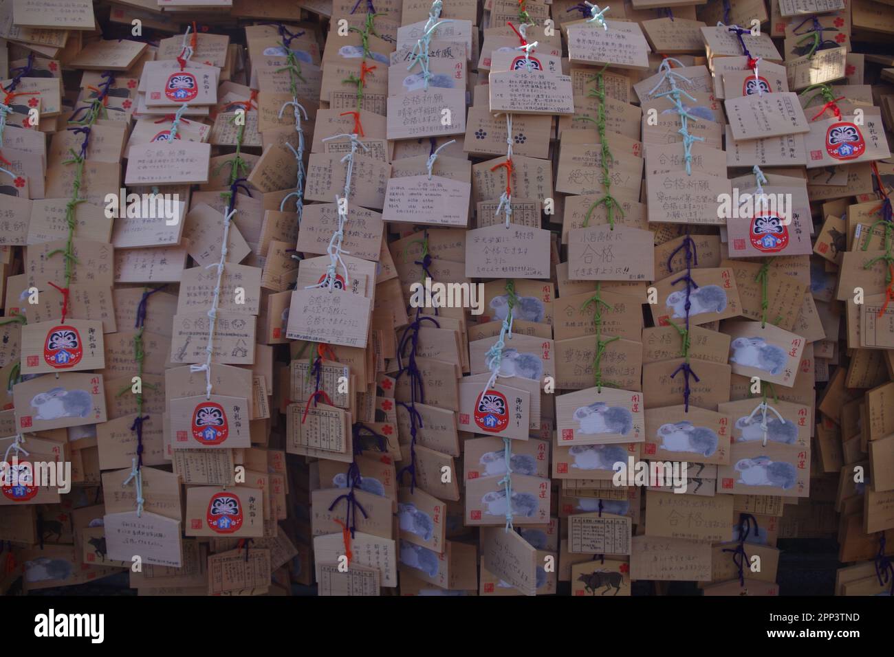 Japanese Ema wishes at a shrine in Tokyo Stock Photo - Alamy
