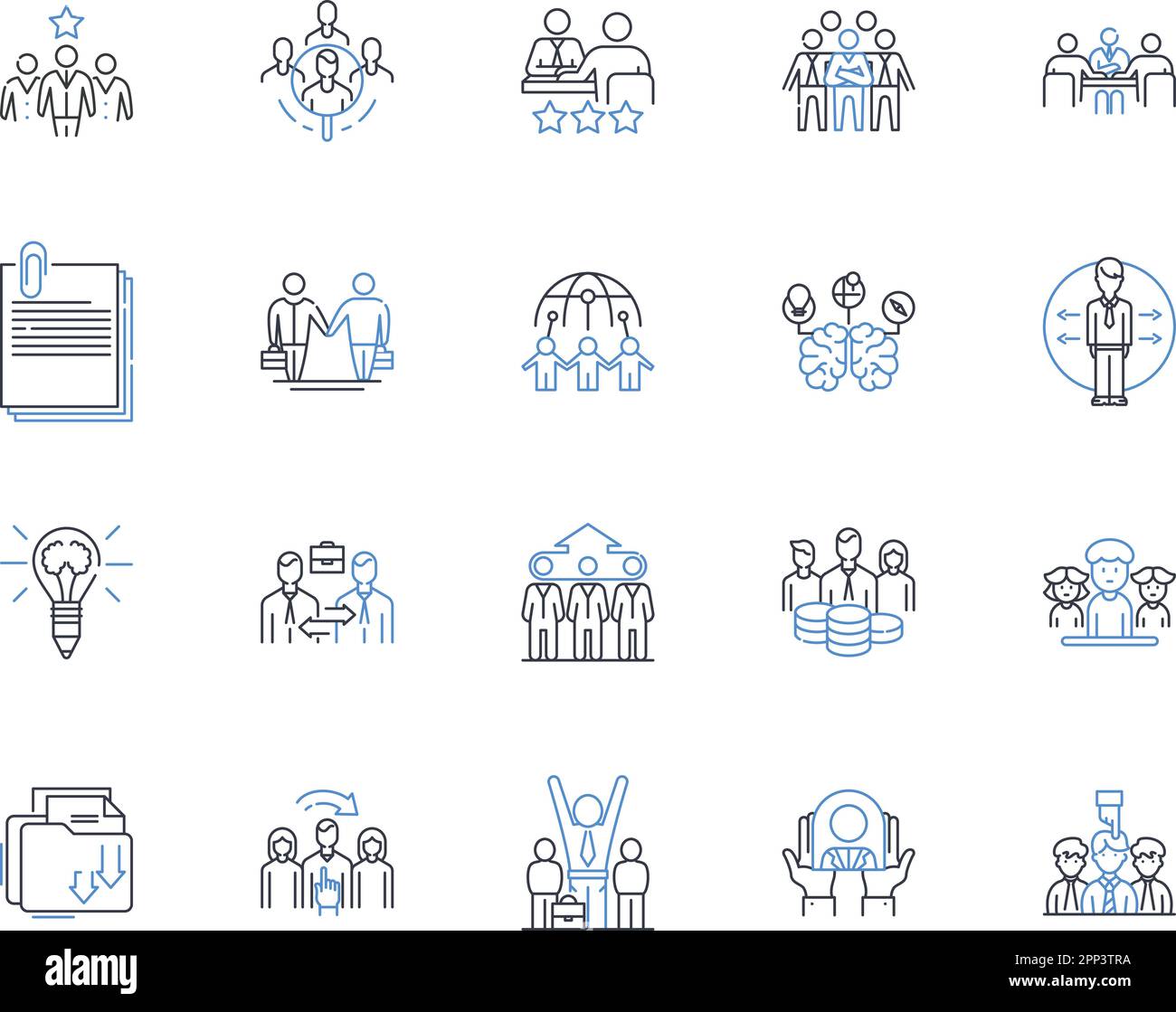 Idea Exchange line icons collection. Collaboration, Brainstorming ...