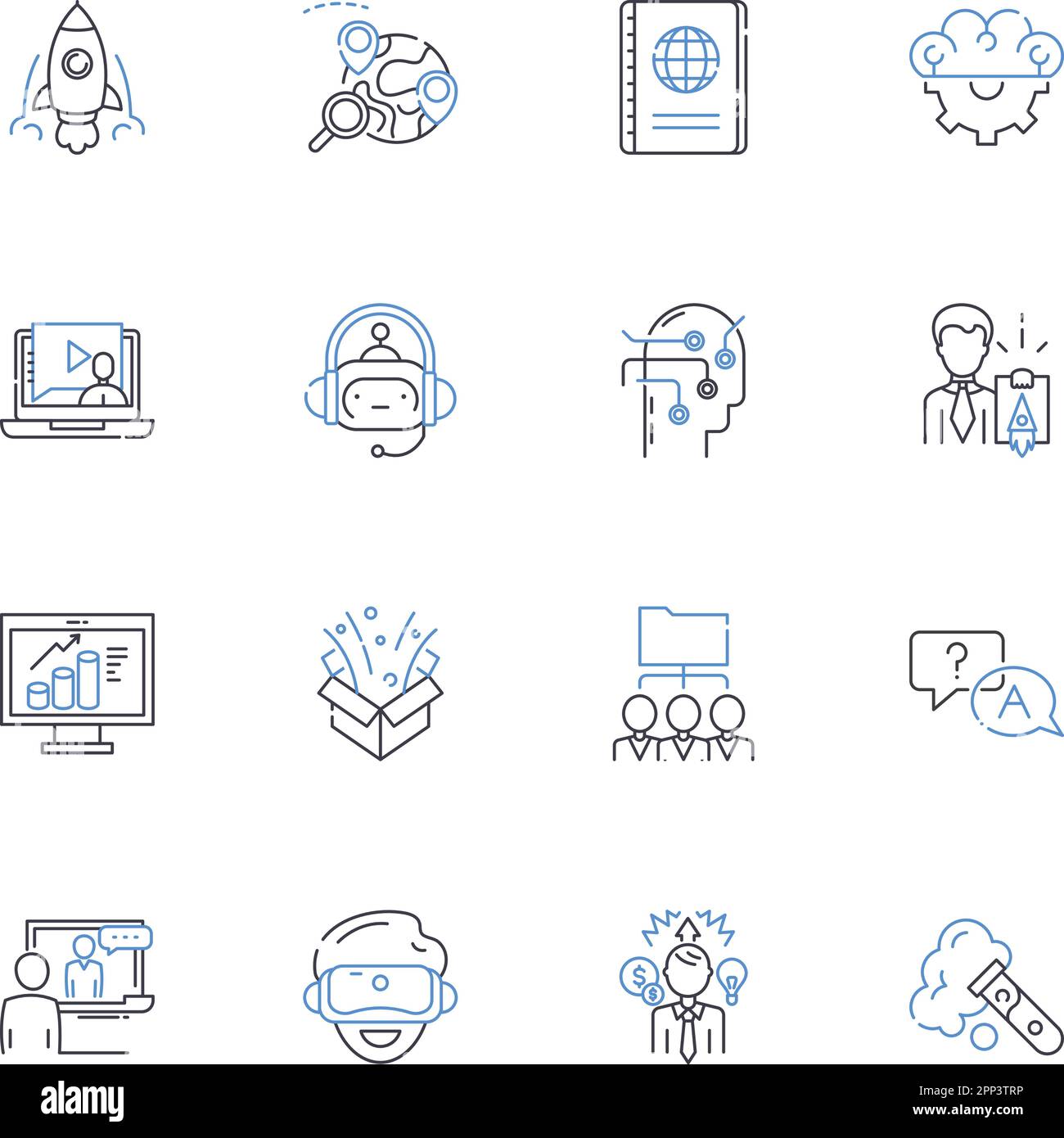 Next-level management line icons collection. Leadership, Innovation ... Next-level management line icons collection. Leadership, Innovation ...