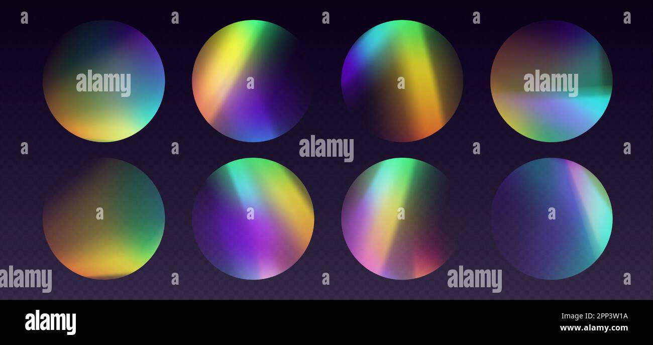 Crystal refraction stickers, leak flare, rainbow sunlight effect ...