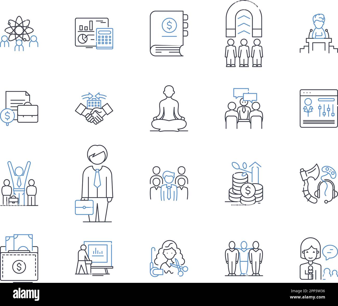 Customer Loyalty line icons collection. Retention, Engagement, Trust ...