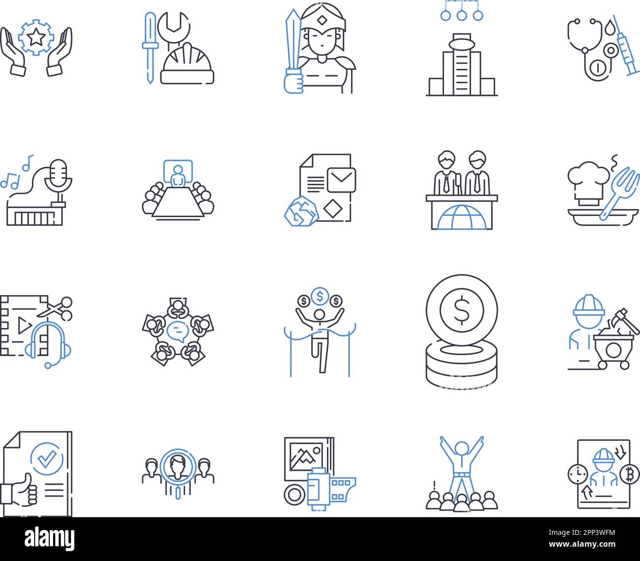 Mobile Marketing line icons collection. Optimization, Engagement ...