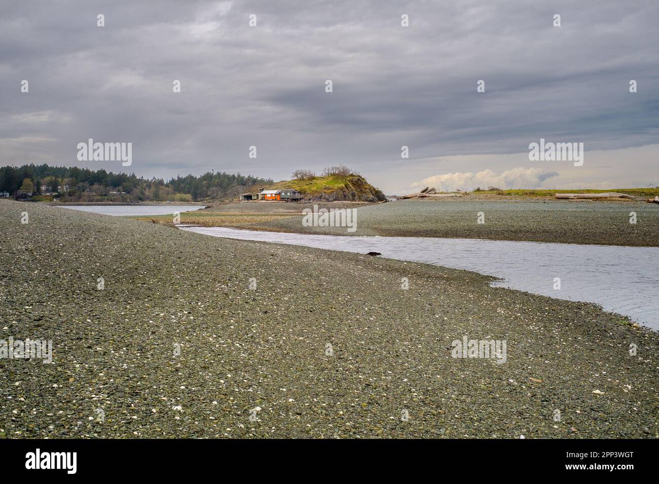 Shack Island, a local Nanaimo landmark near Piper's Lagoon during a ...