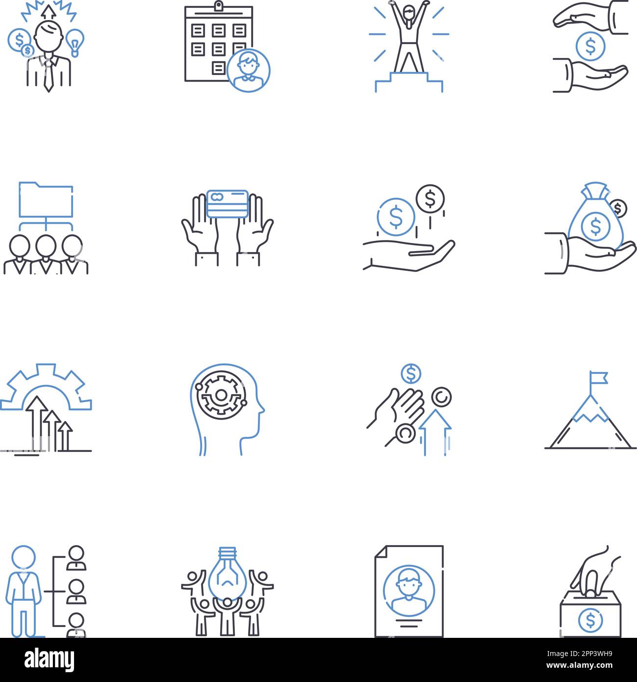 Task Capacity Line Icons Collection Efficiency Output Productivity Capability Potential