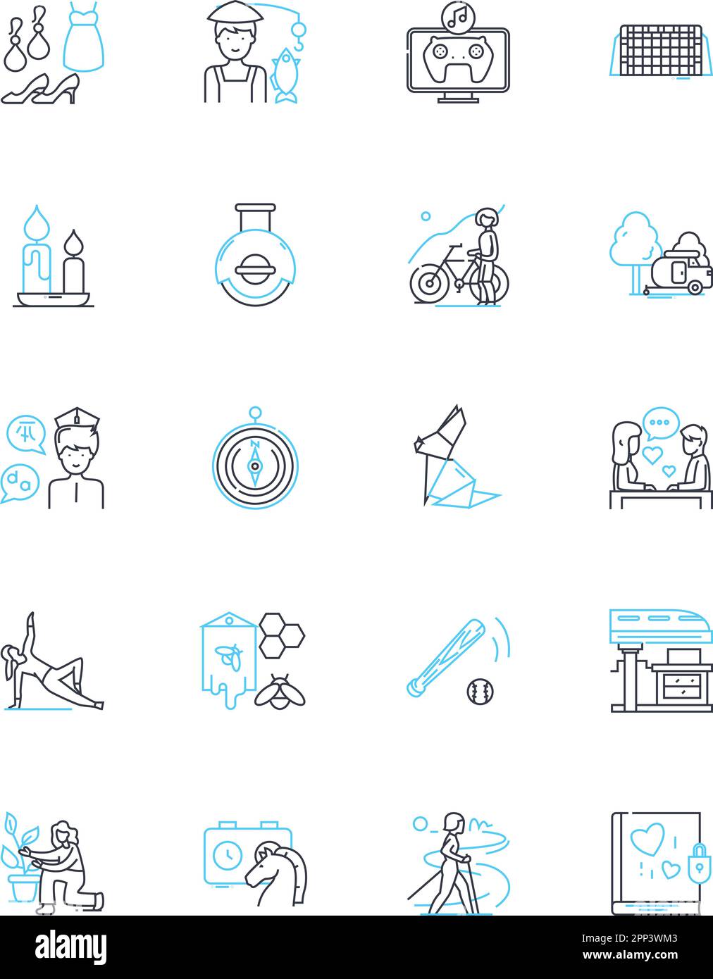 Human Nature linear icons set. Instinctual, Complex, Emotional ...