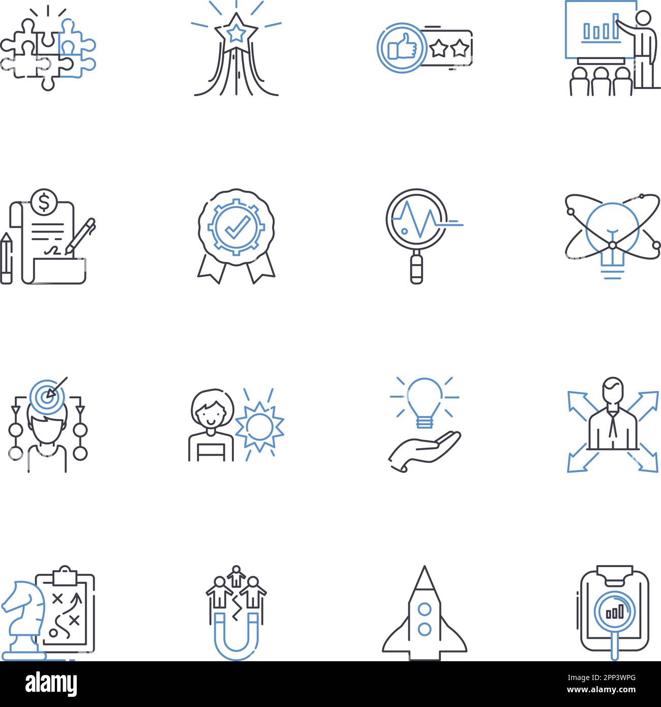 Customer satisfaction line icons collection. Feedback, Loyalty, Engagement, Experience ...