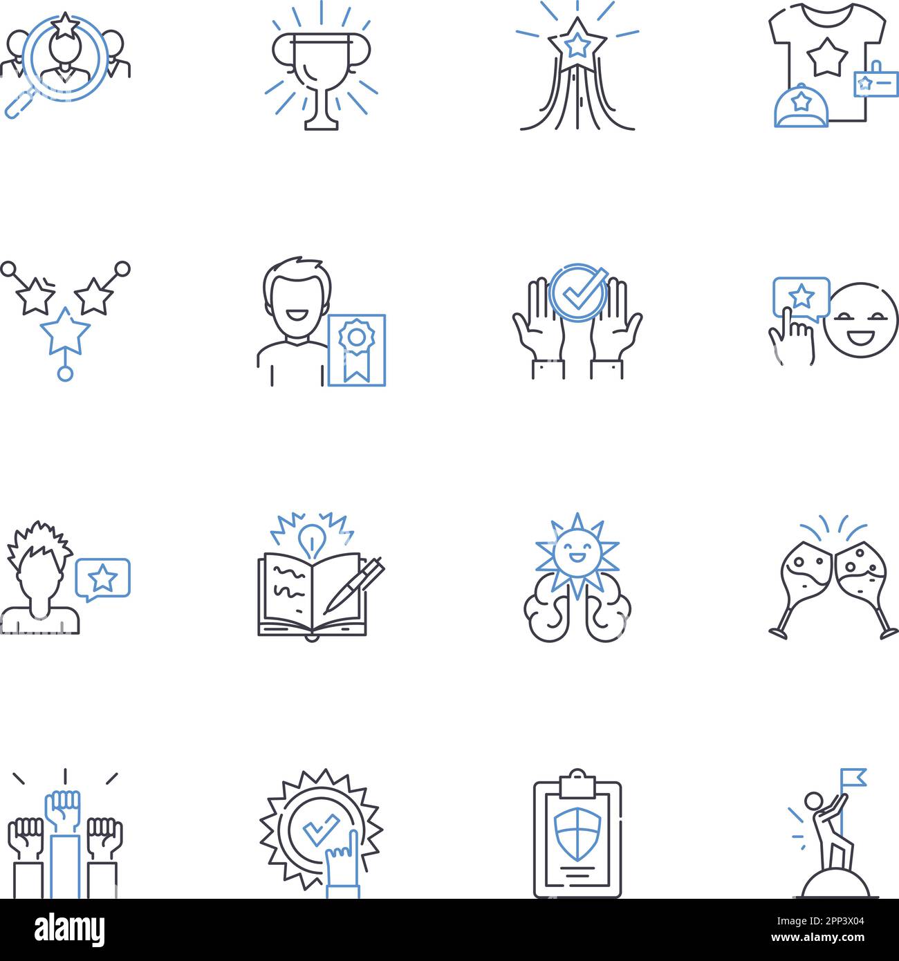 Greatness line icons collection. Excellence, Achieve, Success ...