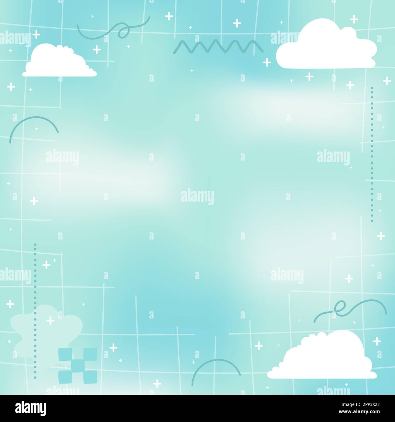 Pastel Blue blurred tender Mesh Gradient Abstract Square Banner ...