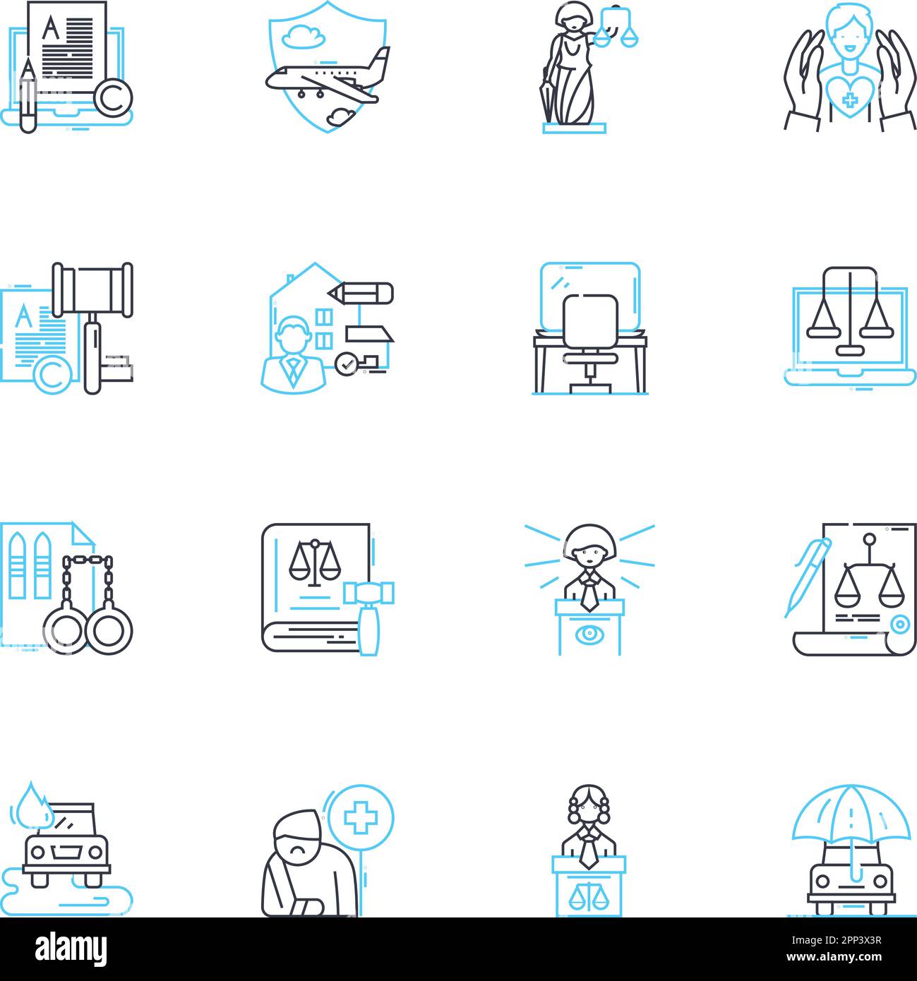 Protection linear icons set. Security, Shielding, Defense, Safety ... Protection linear icons set. Security, Shielding, Defense, Safety ...