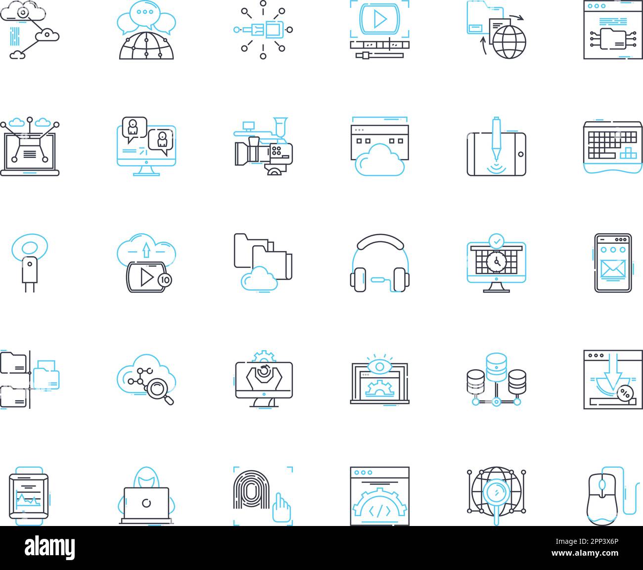 Social nerks linear icons set. Community, Connection, Engagement, Interaction, Friendship, Nerk ...