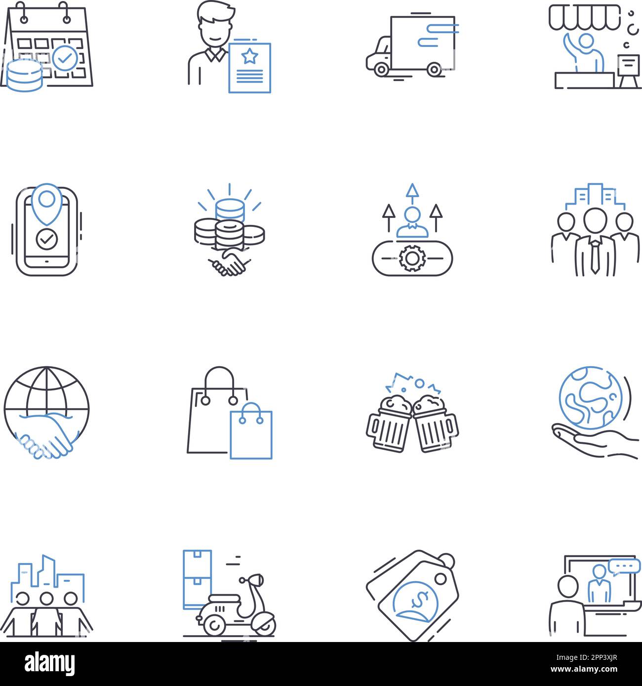 Capital gain line icons collection. Profit, Investment, Gain, Tax ...