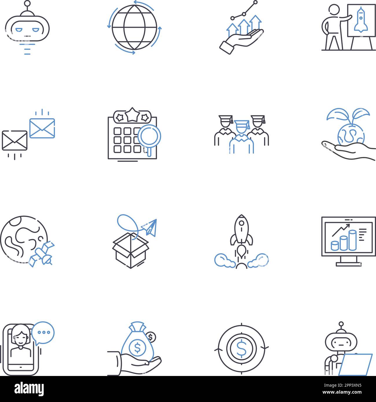 Renewal line icons collection. Refreshment, Restoration, Rejuvenation ...