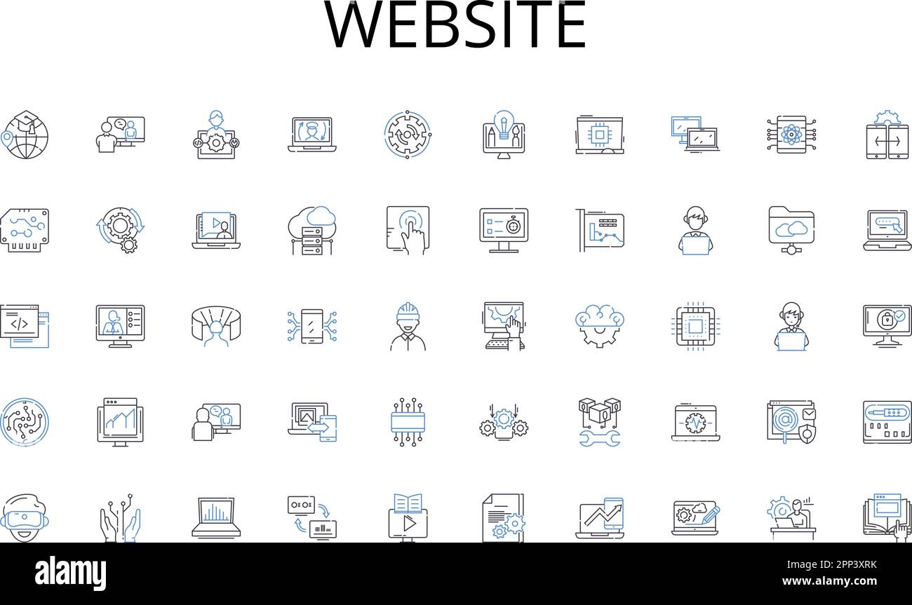 Website line icons collection. Smartph, Laptop, Tablet, Camera, Gamepad, Earbuds, Headset vector ...