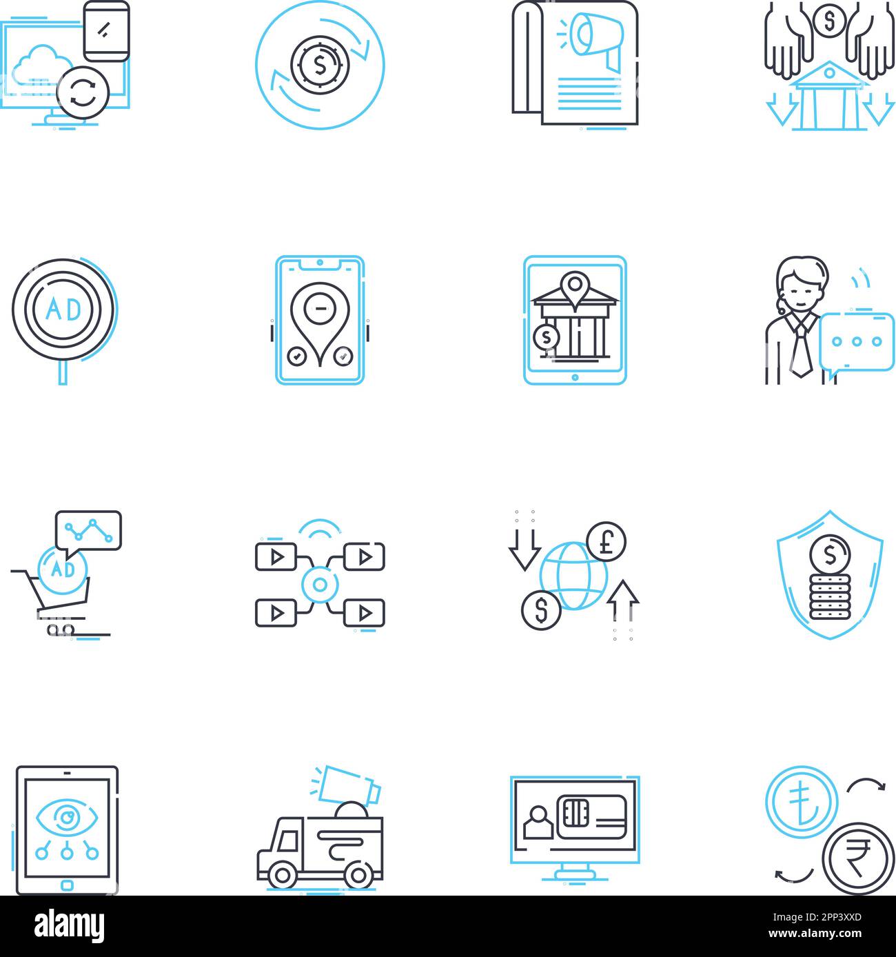 Costly - Expensive linear icons set. Lavish, Splurge, Extravagant ...