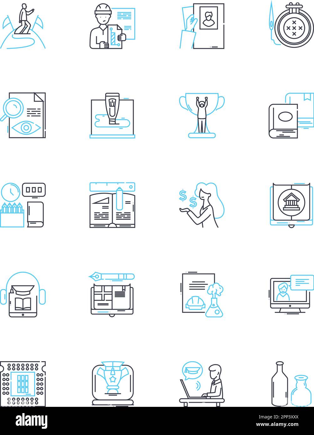 Academic instruction linear icons set. Education, Learning, Instruction ... Academic instruction linear icons set. Education, Learning, Instruction ...