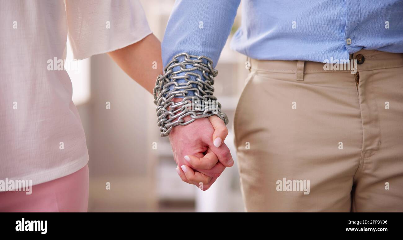 Tied with chain hi-res stock photography and images - Alamy