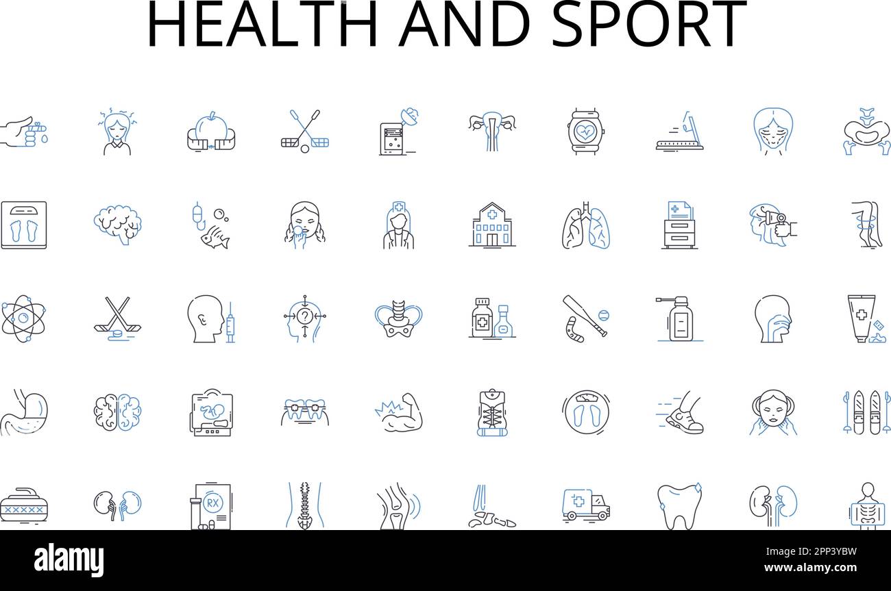 Health and sport line icons collection. Unity, Partnership ...