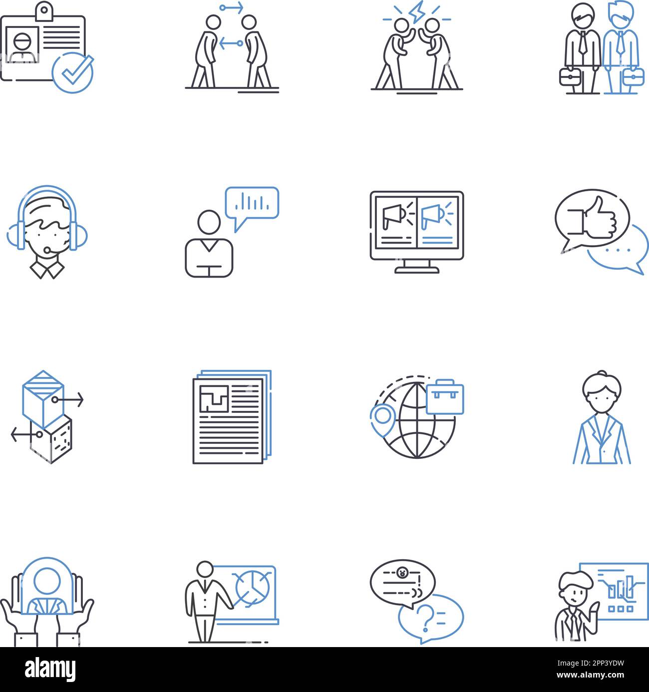 Product management line icons collection. Strategy, Innovation, Roadmap ...