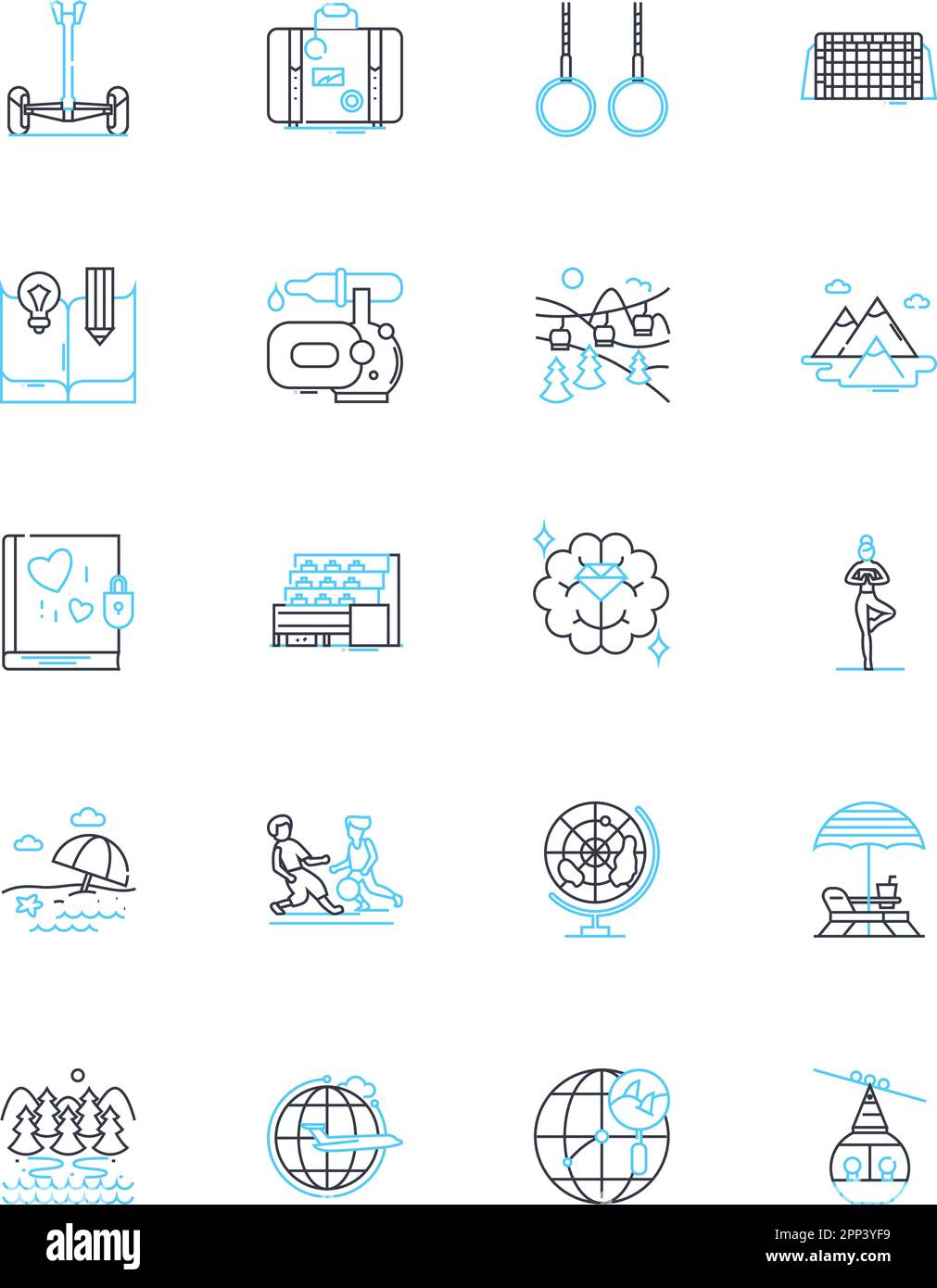 Strong immunity linear icons set. Resilience, Defense, Vitality ...
