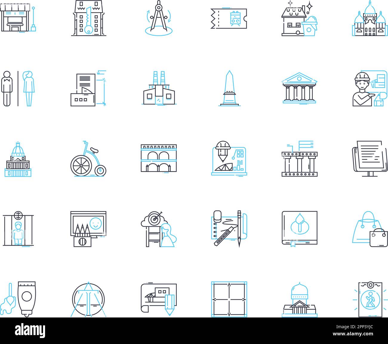Designing linear icons set. Sketching, Conceptualizing, Ideating ...