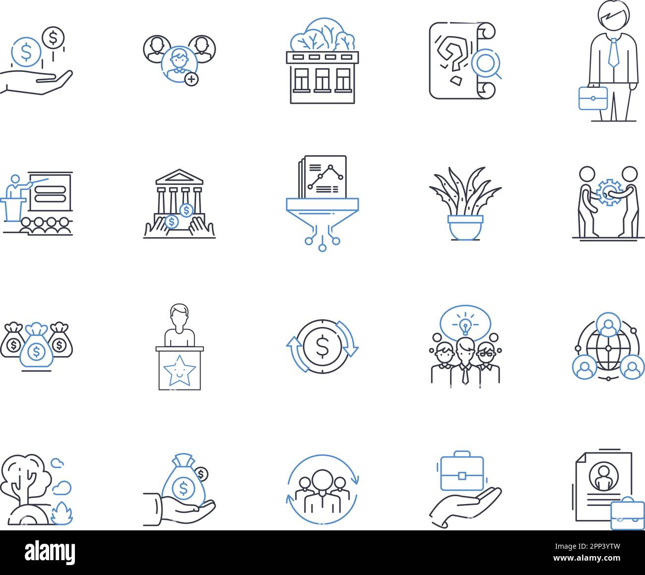 Fishery business line icons collection. Aquaculture, Harvesting ...