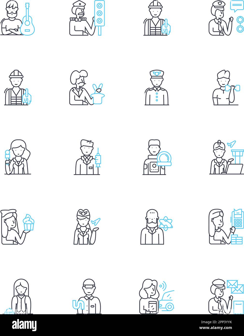 Business development linear icons set. Expansion, Innovation, Strategy ...