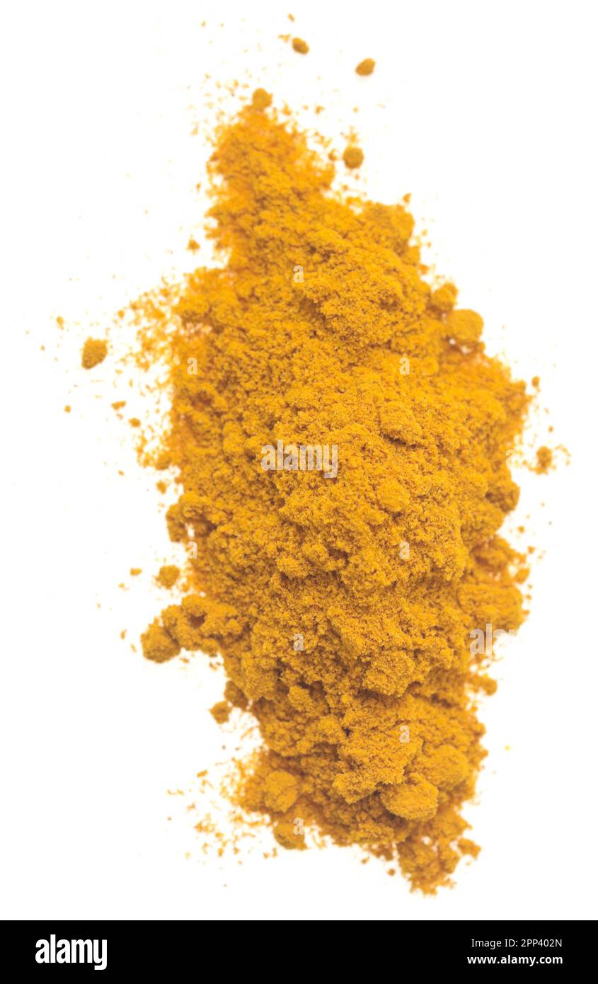 Turmeric isolated on white background Stock Photo - Alamy