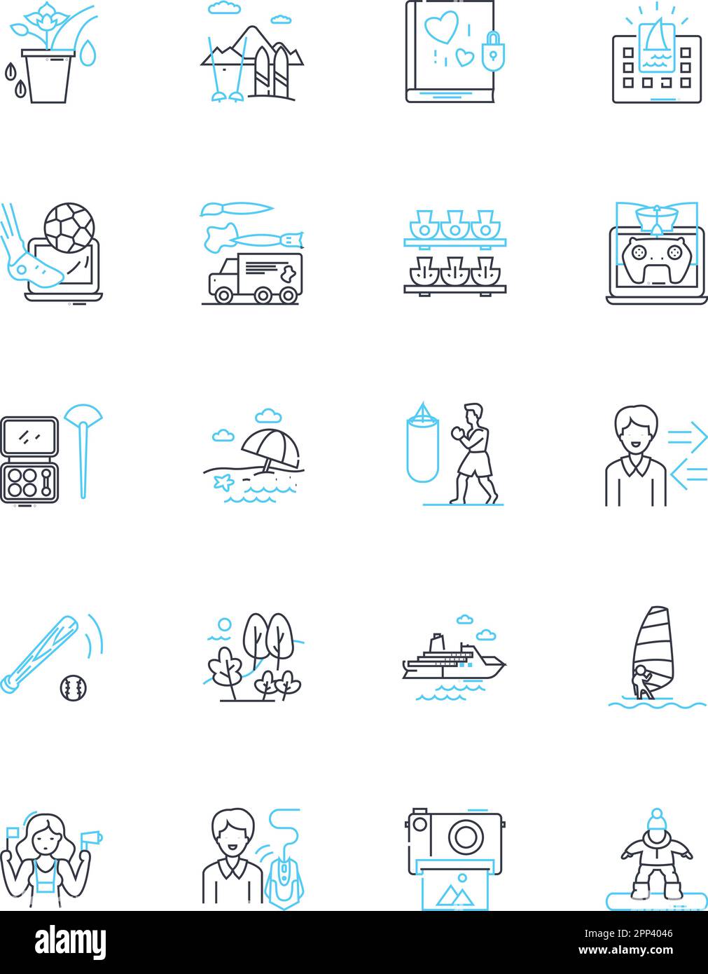 Family reunion linear icons set. Gathering, Reconnecting, Kinfolk ...
