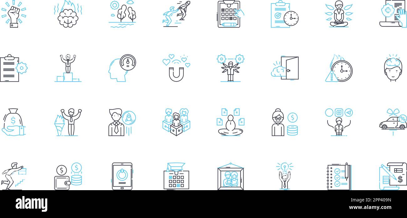 Creative Exchange linear icons set. Inspiration, Collaboration ...