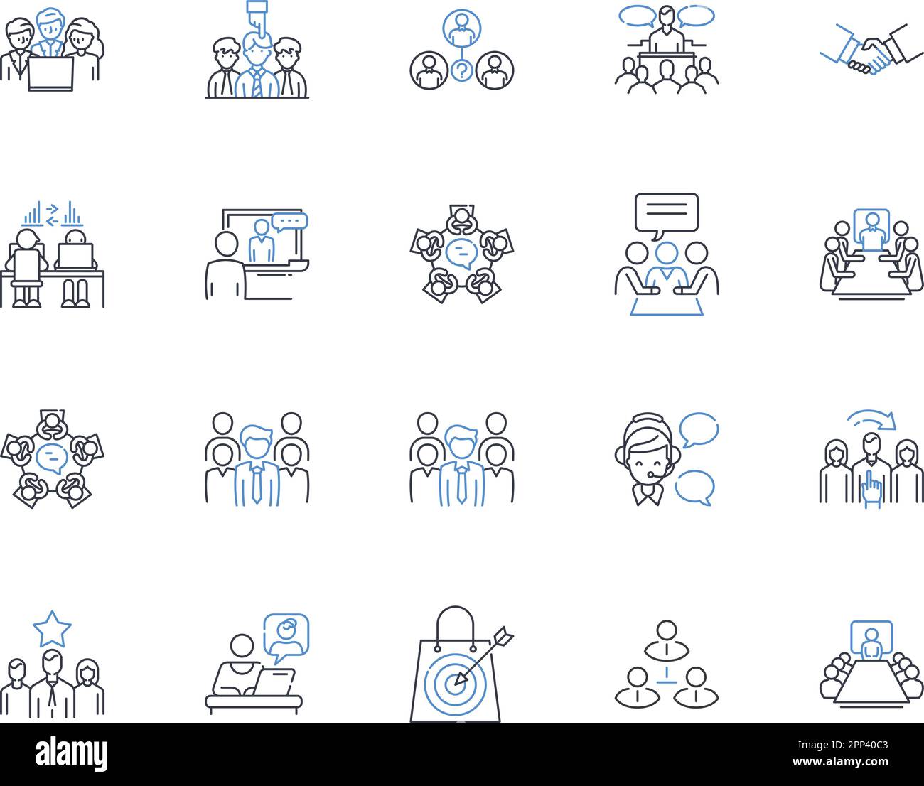 Product promotion line icons collection. Advertising, Promotion, Sales ...