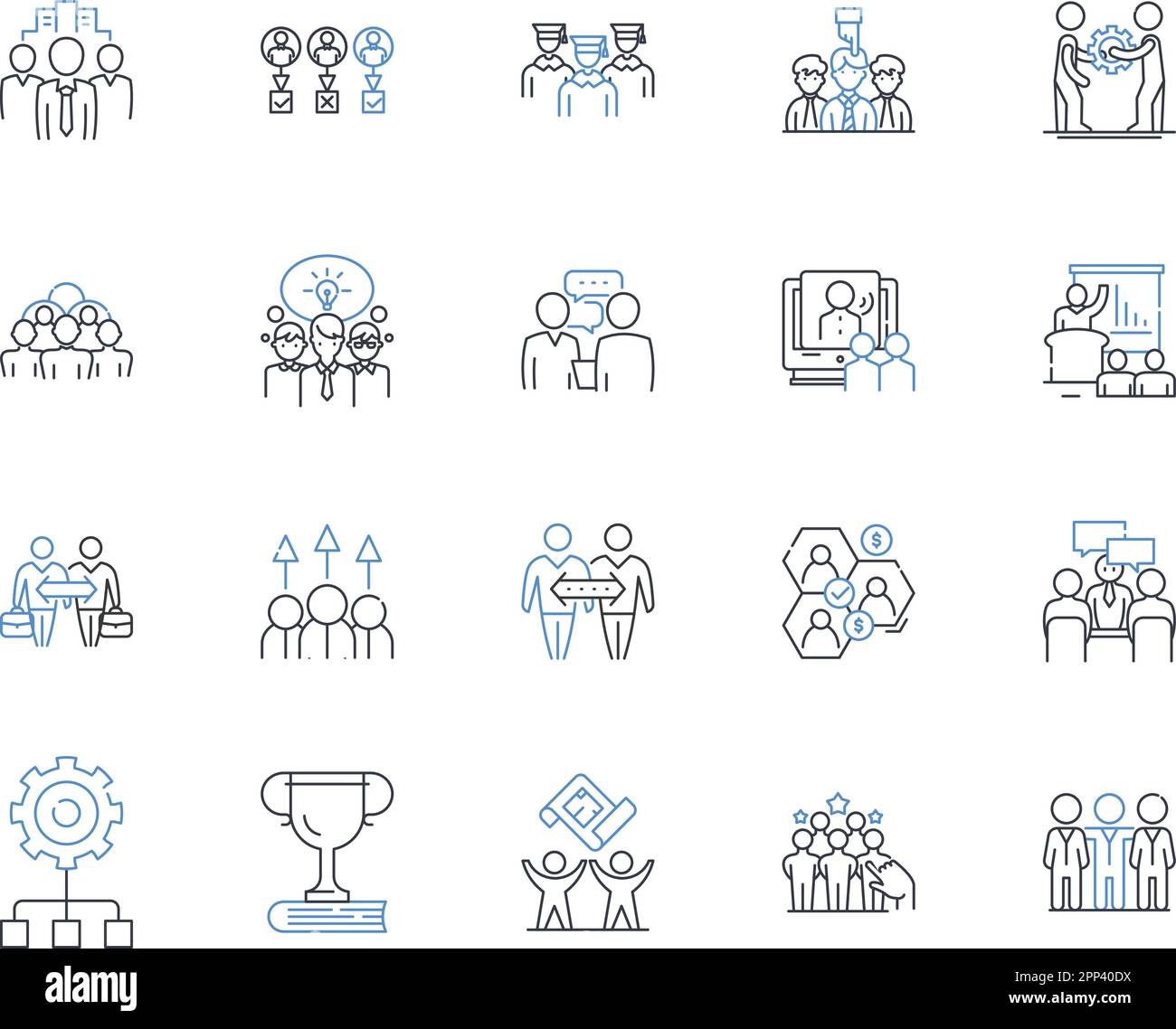 Guild line icons collection. Community , Friendship , Alliance ...