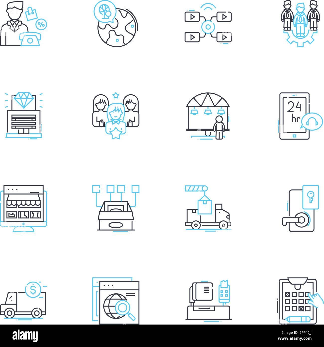 Patient care linear icons set. Compassion, Empathy, Communication ...
