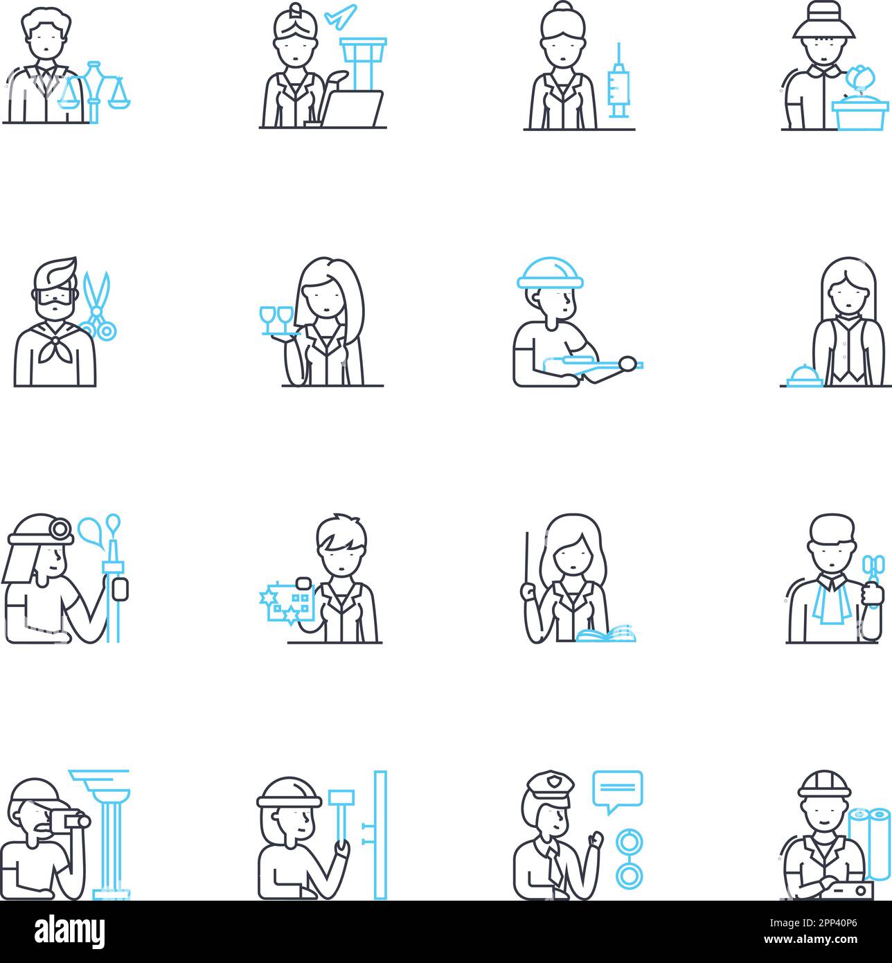 Advertising marketing linear icons set. Promotion, Campaign, Branding ...