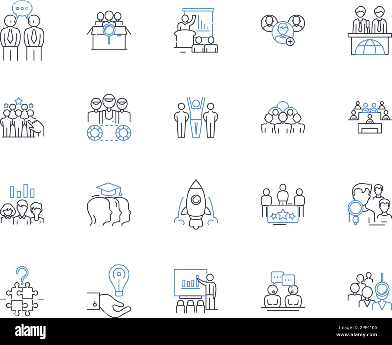 Consultation and advice line icons collection. Guidance, Wisdom, Direction, Insight, Expertise ...